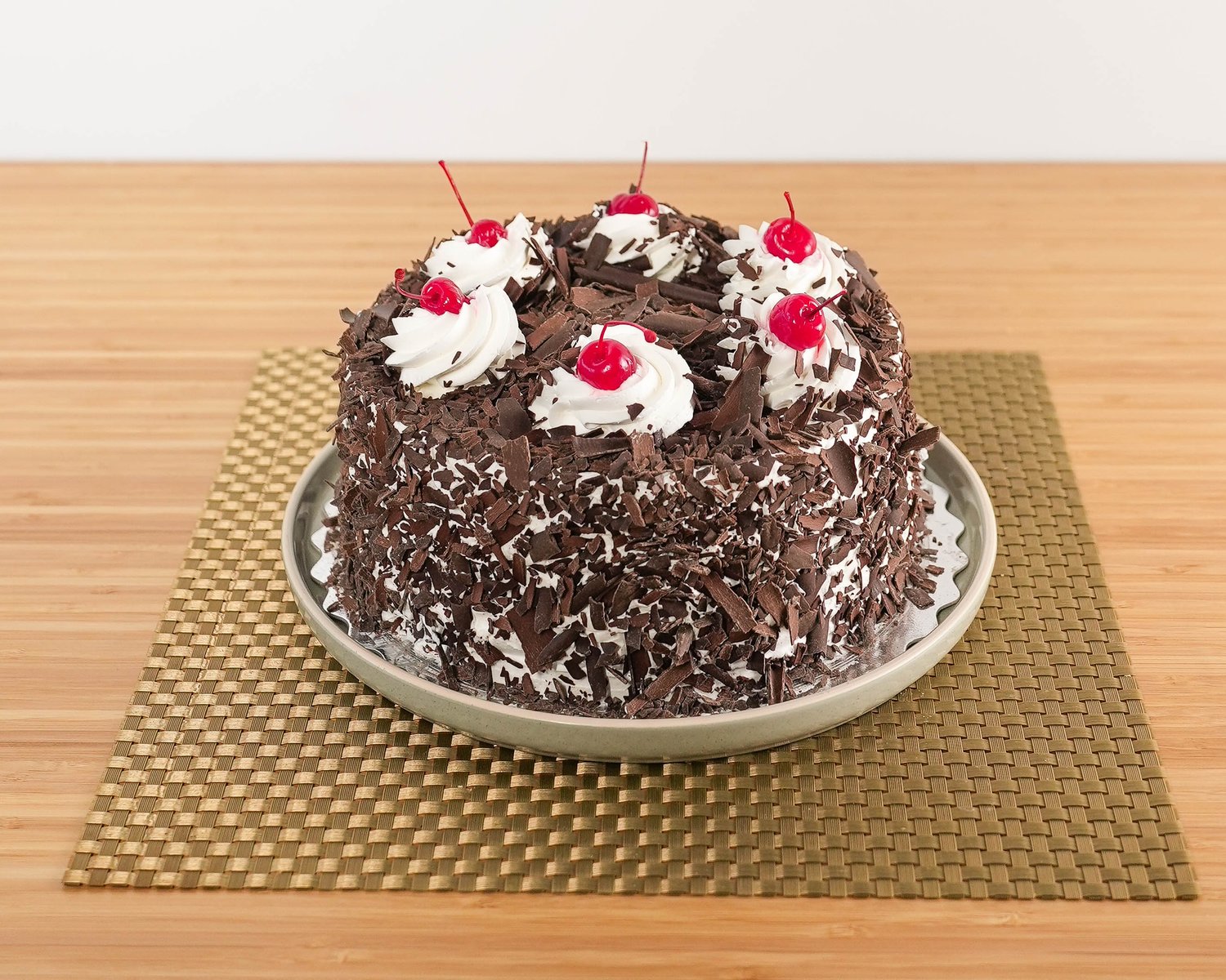 Black Forest Round Cake – The Purple Bakeshop
