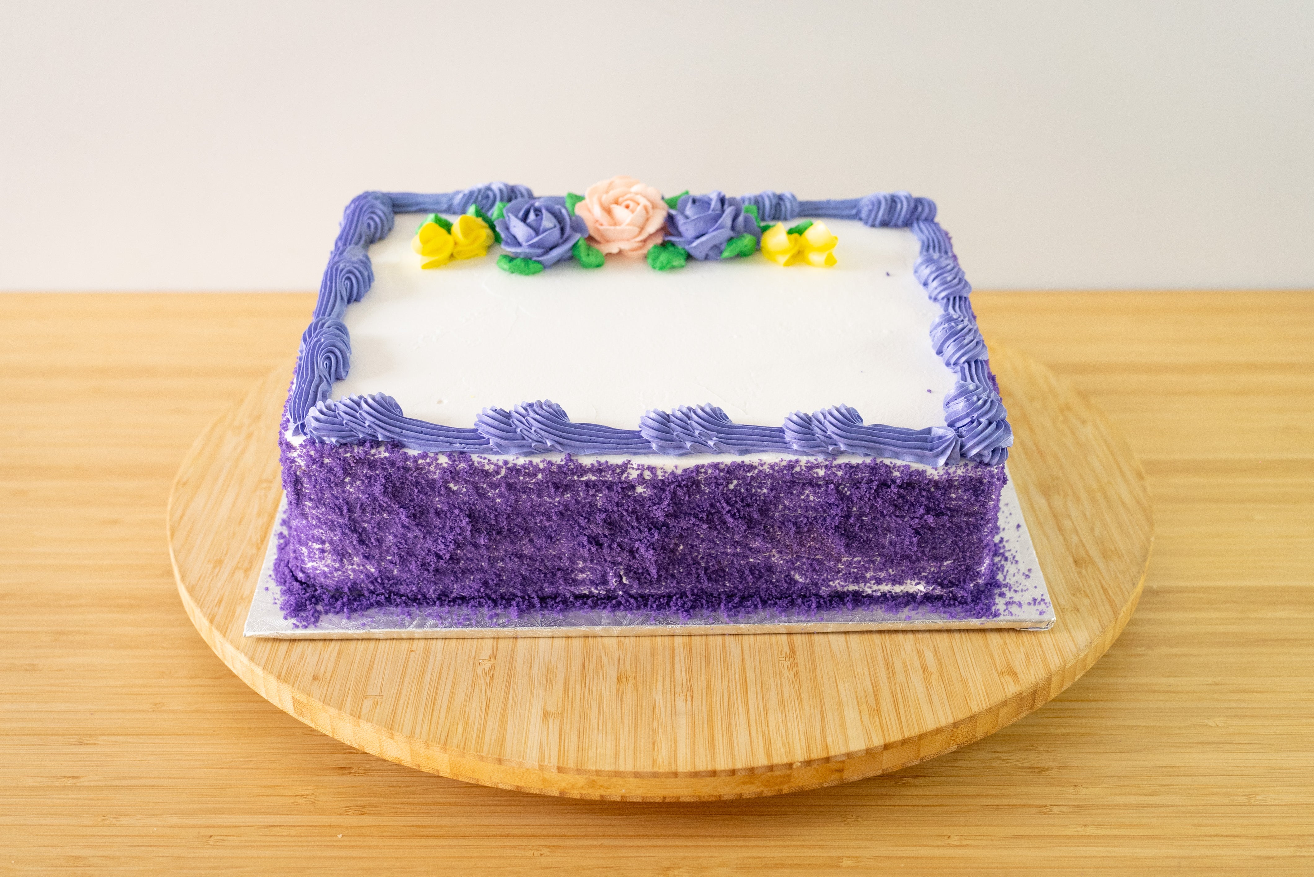 Classic Ube Quarter Slab Cake – The Purple Bakeshop