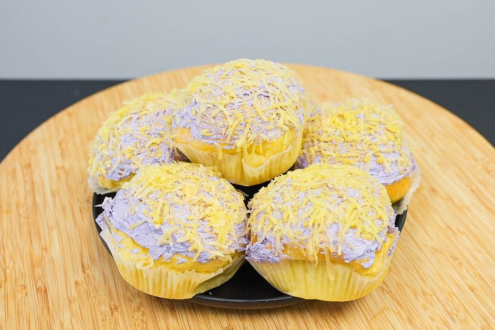 Ube Cheese Ensaymada (6 pcs) – The Purple Bakeshop
