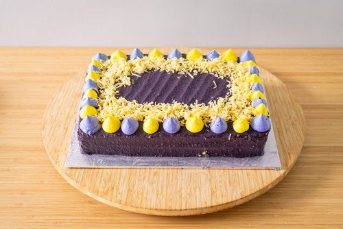 Ube Yema Quarter Slab Cake – The Purple Bakeshop